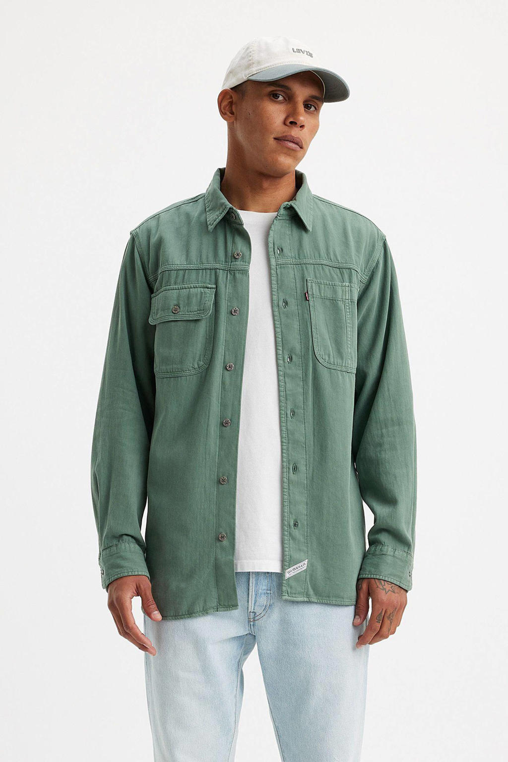 Levi's casual overhemd groen kopen? | Morgen in huis | wehkamp