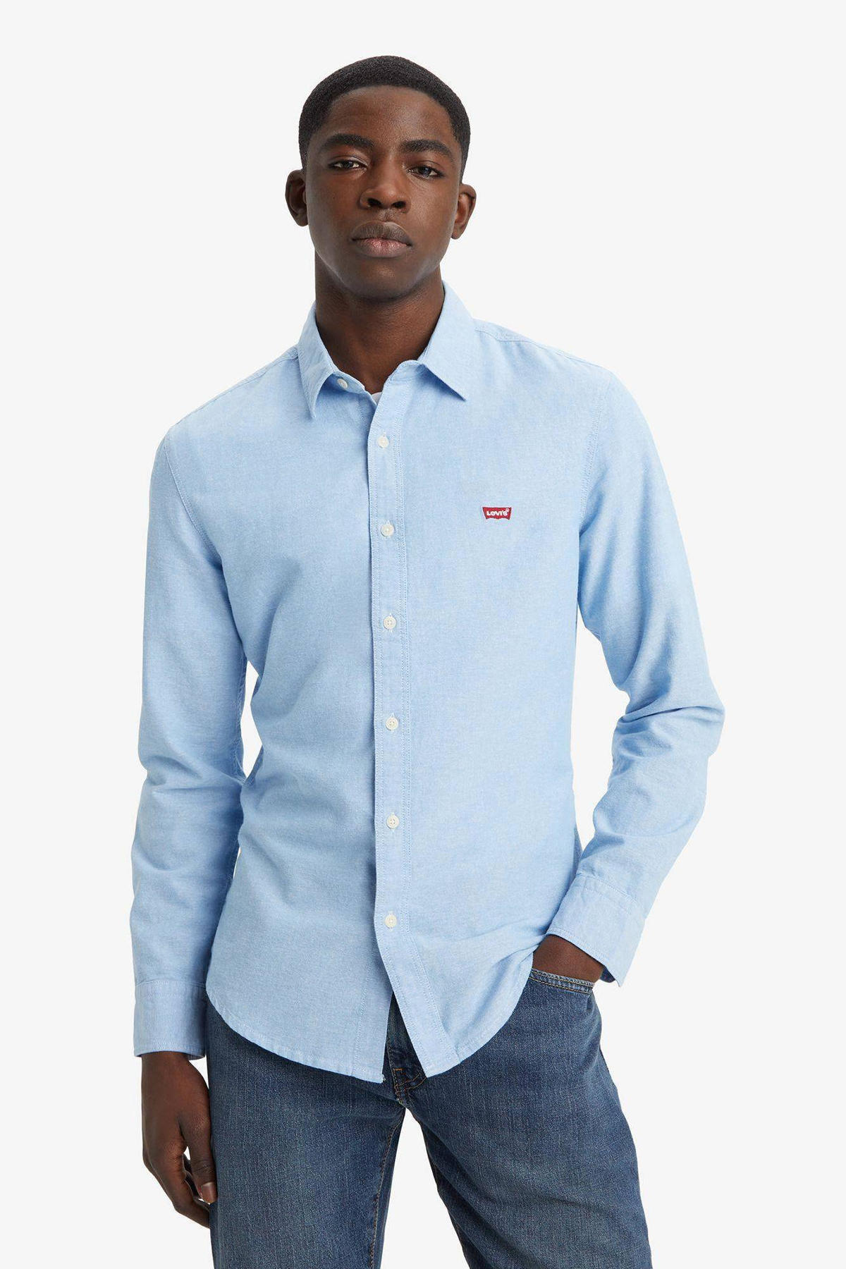 Levi's slim fit overhemd met logo allure | wehkamp