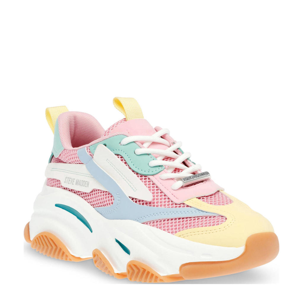 Steve Madden Possession-E chunky sneakers pastel multi | wehkamp