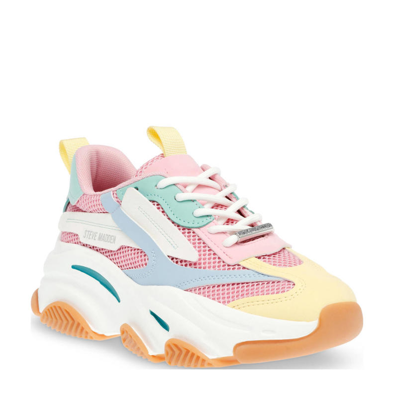 Steve Madden Possession-E chunky sneakers pastel multi | wehkamp
