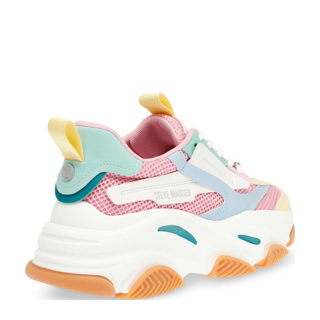 Steve Madden Possession-E chunky sneakers pastel multi | wehkamp