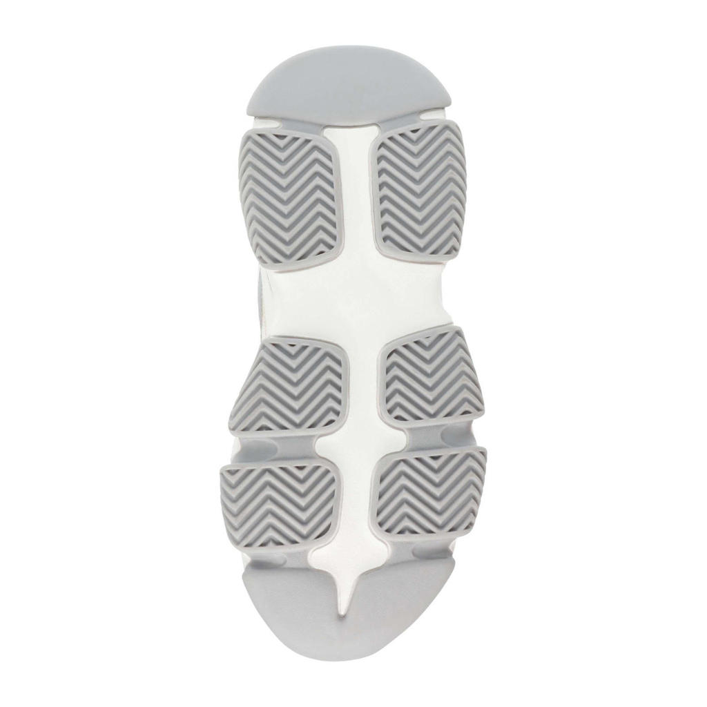 Steve Madden Progressive chunky leren sneakers zilver/wit | wehkamp