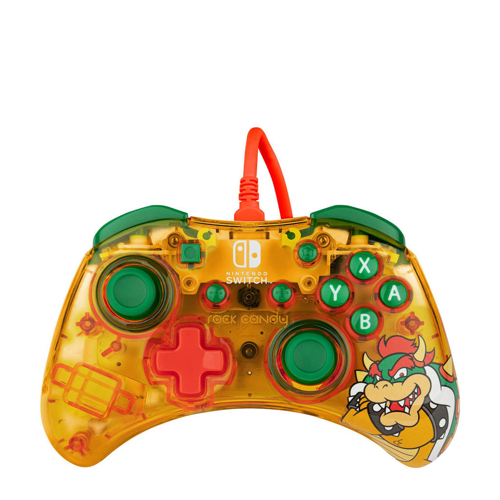PDP Gaming Rock Candy Wired Controller - Lemon Bomb Bowser (Nintendo ...