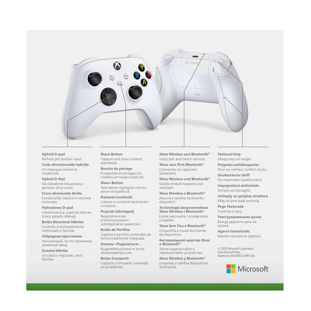 Xbox One Wireless Controller - Standard - Robot White | wehkamp