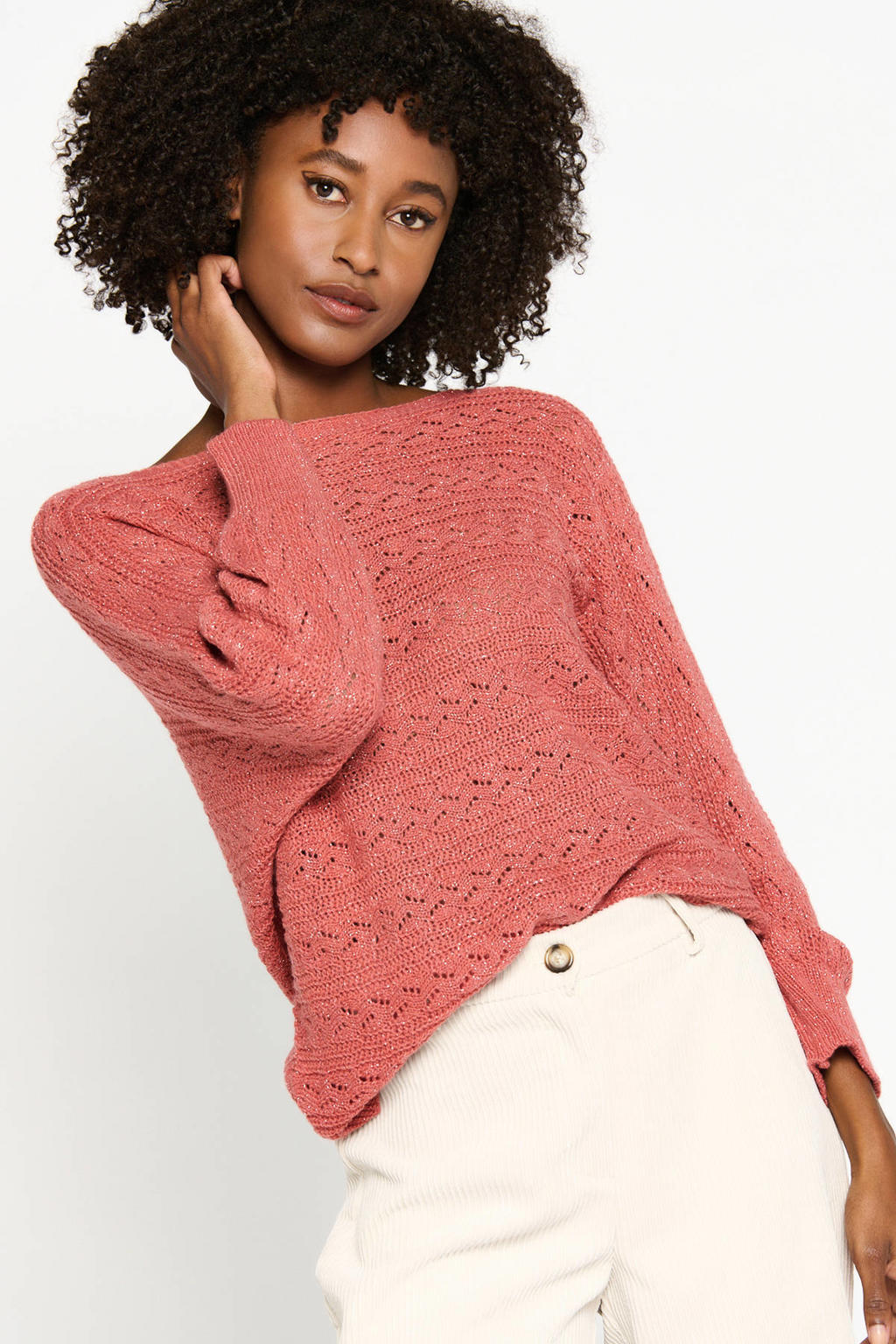 LOLALIZA trui met wol oudroze | wehkamp