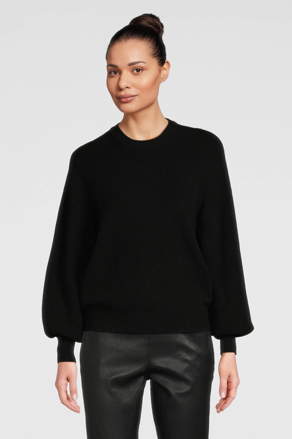 MSCH Copenhagen gebreide trui MSCHAcentia Rachelle zwart | wehkamp