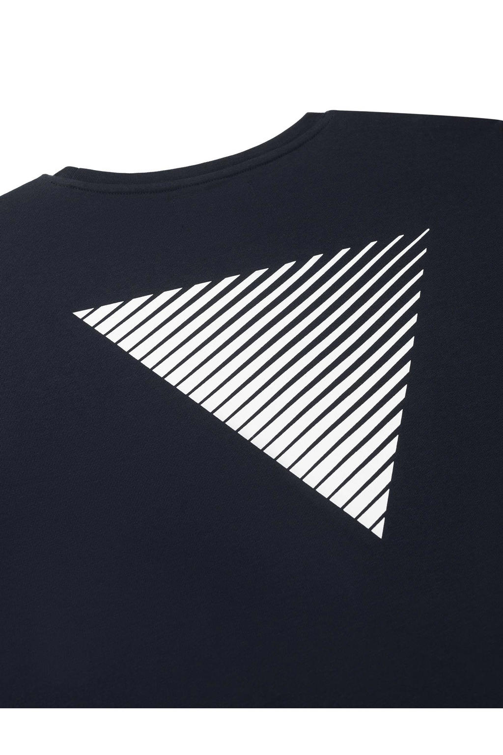 Pure Path regular fit T-shirt met backprint navy | wehkamp