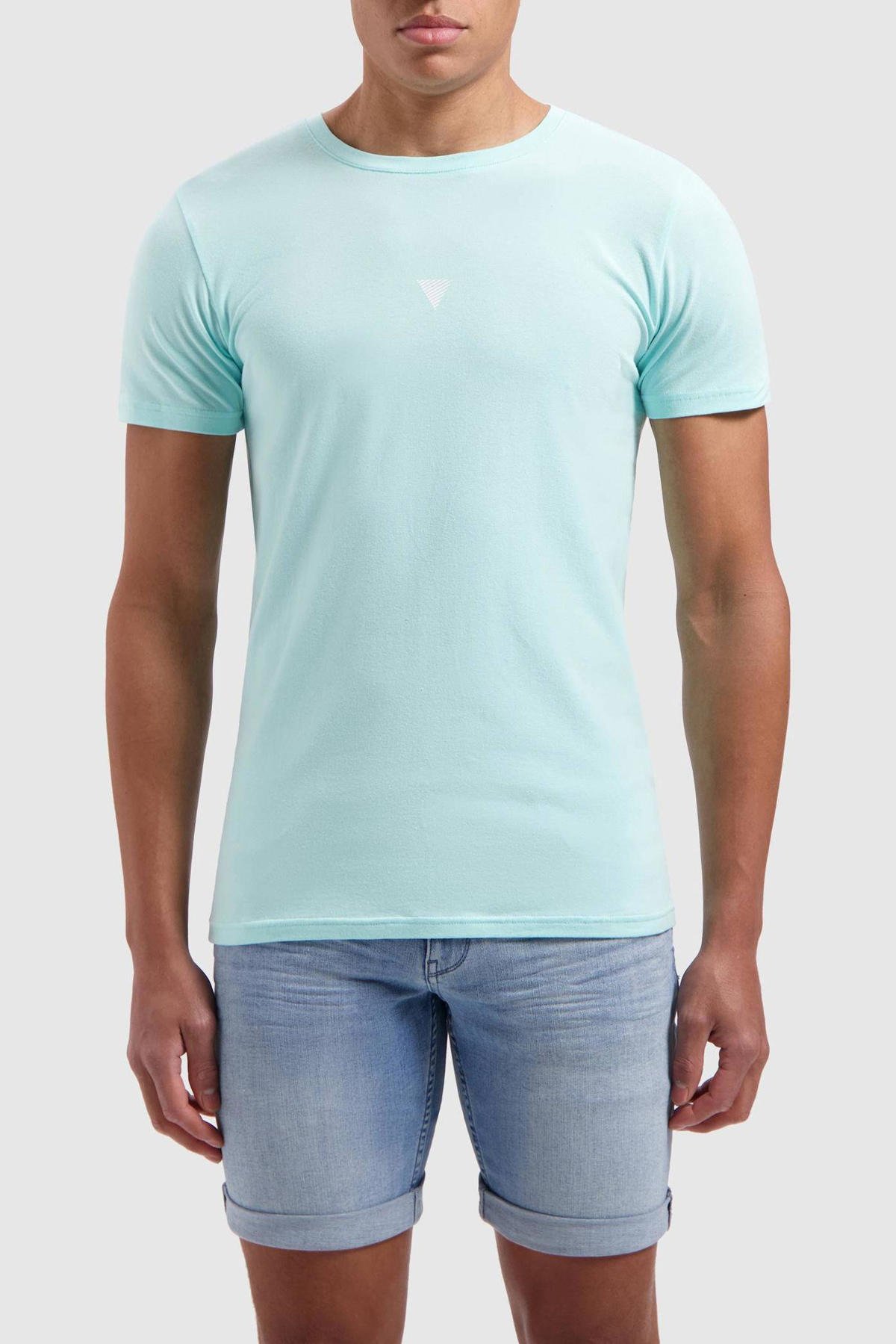 Pure Path T-shirt met backprint aqua | wehkamp