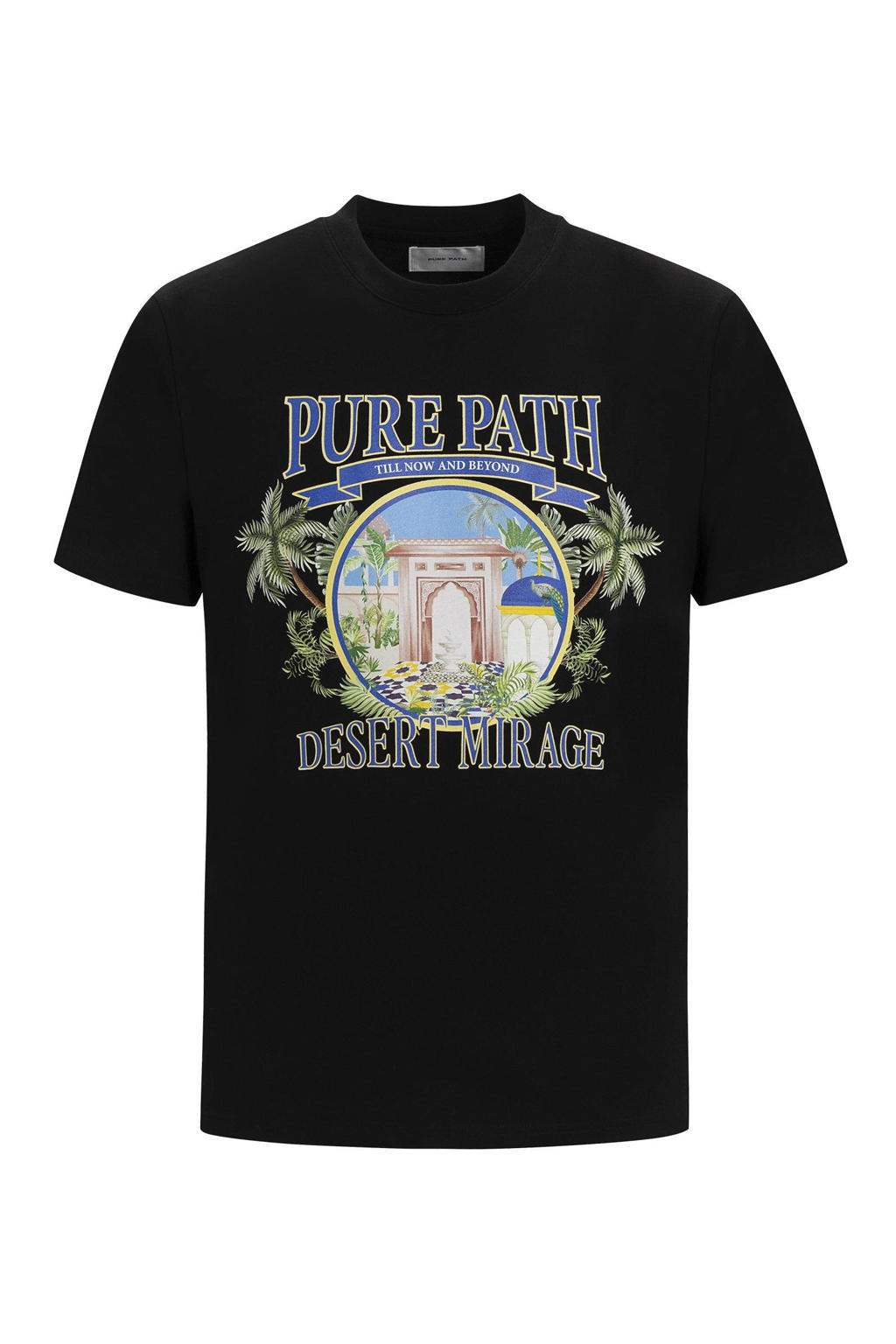 Pure Path T-shirt met printopdruk zwart | wehkamp