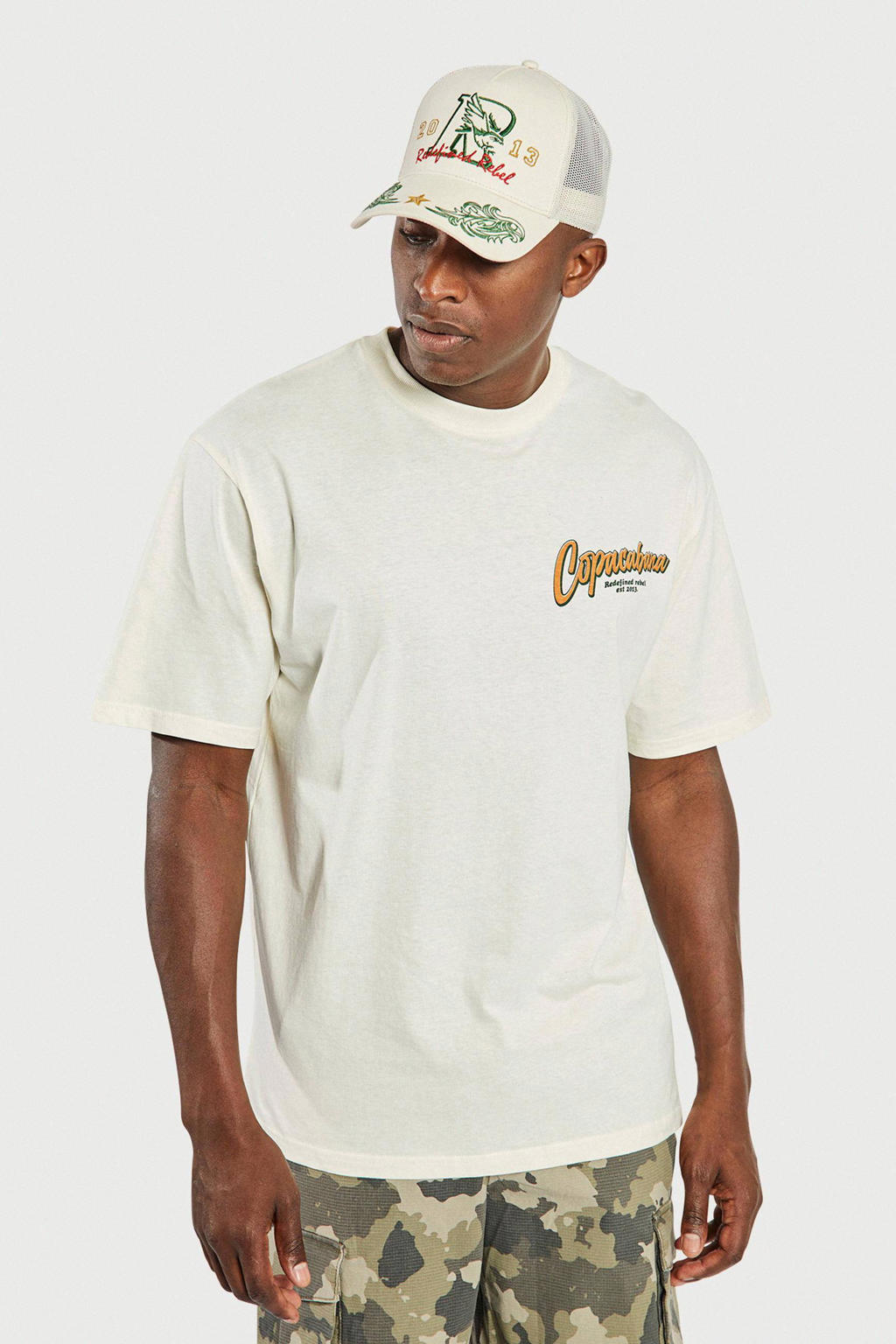 Redefined Rebel T-shirt RRSago met backprint pristine | wehkamp