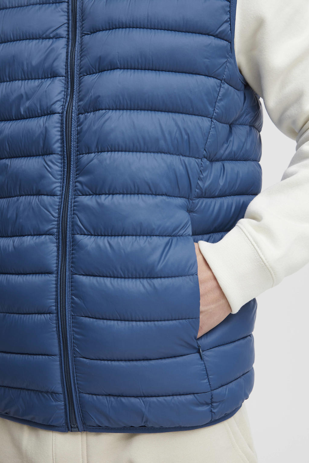 Blend bodywarmer BHROMSEY met logo ensign blue | wehkamp