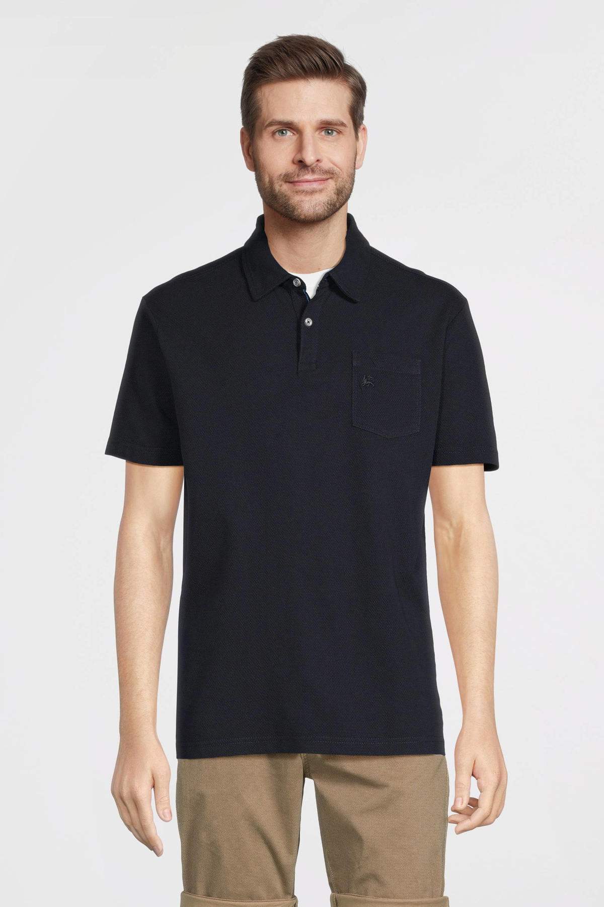 LERROS regular fit polo met logo classic navy | wehkamp