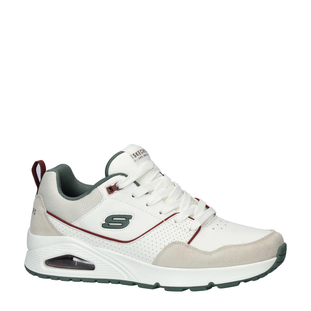 Skechers Uno Retro One sneakers wit/groen | wehkamp
