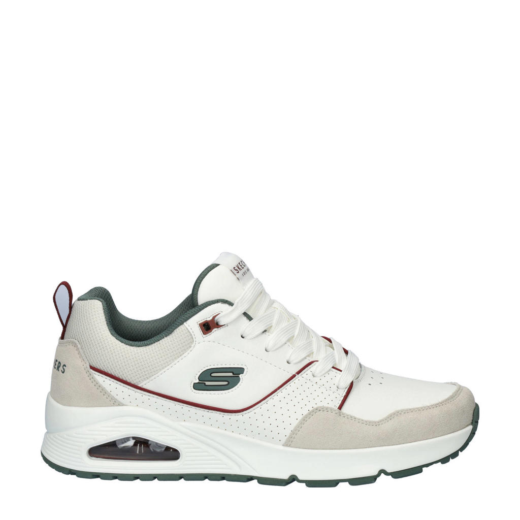 Skechers Uno Retro One sneakers wit/groen | wehkamp