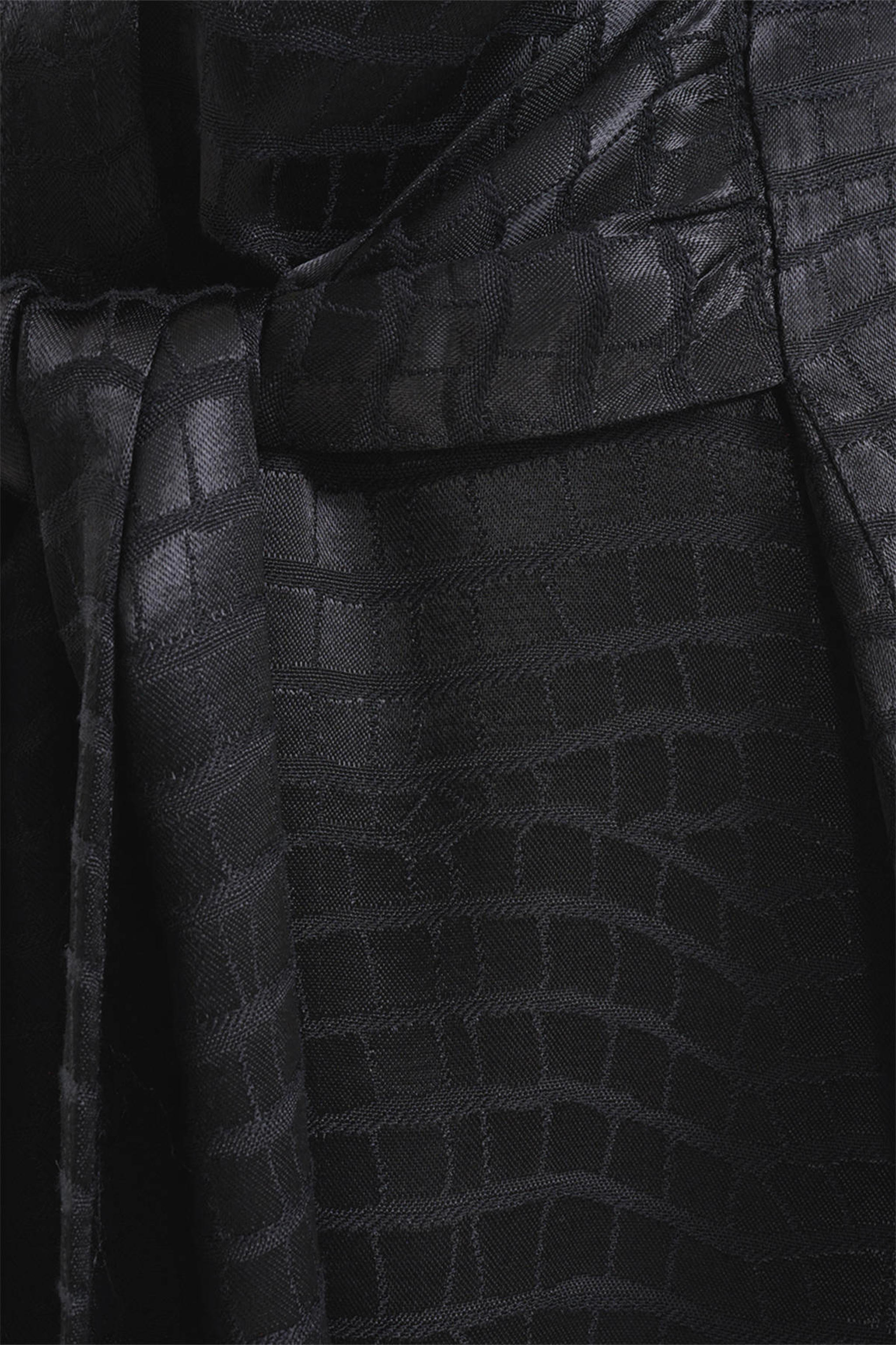 Shoeby blousejurk met jacquard en strass steentjes zwart | wehkamp