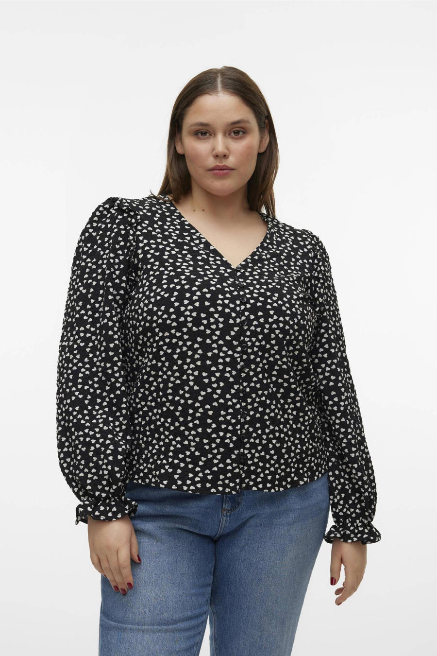 VERO MODA CURVE grote maten blouses voor dames online kopen? | Wehkamp