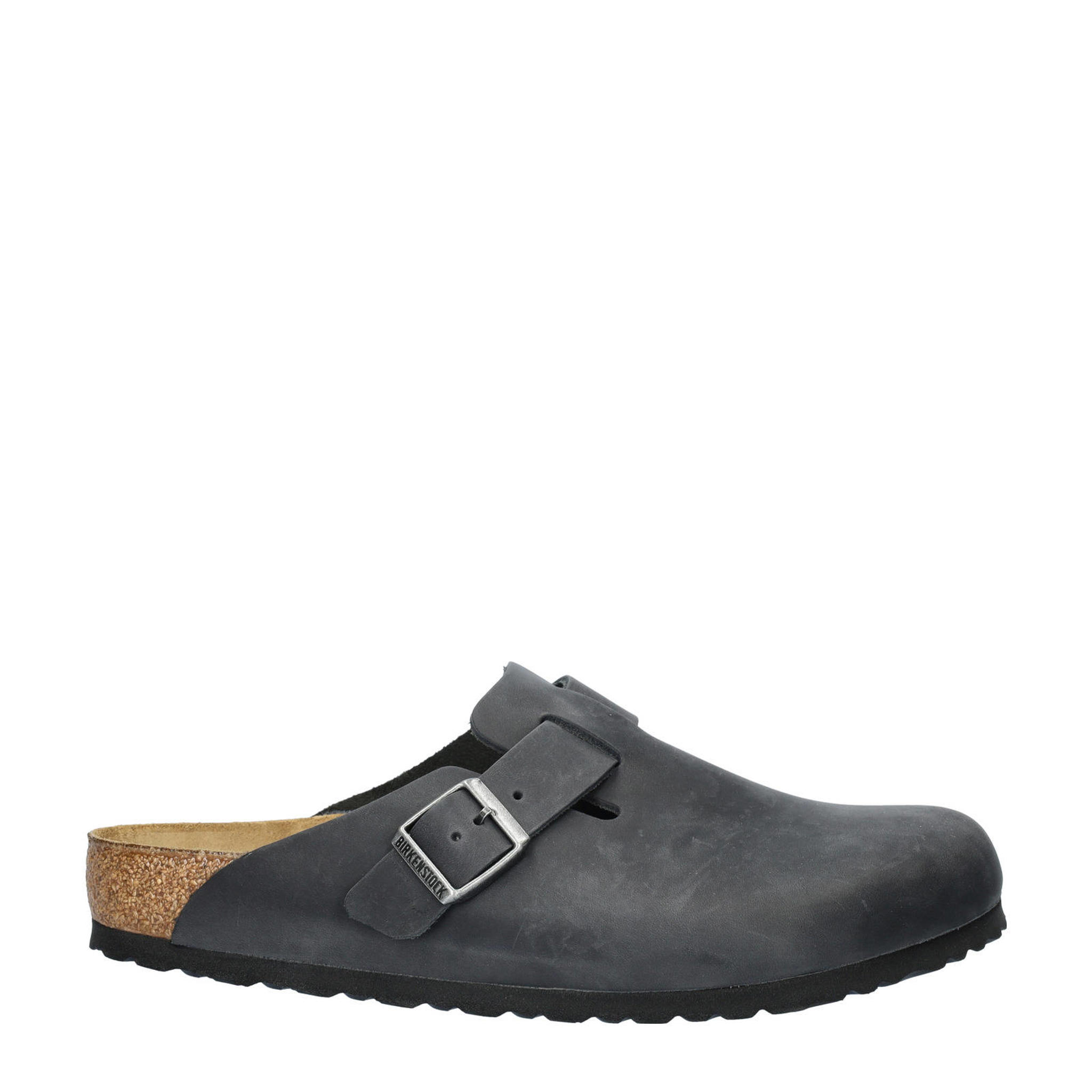 Birkenstock nubuck clogs zwart | wehkamp