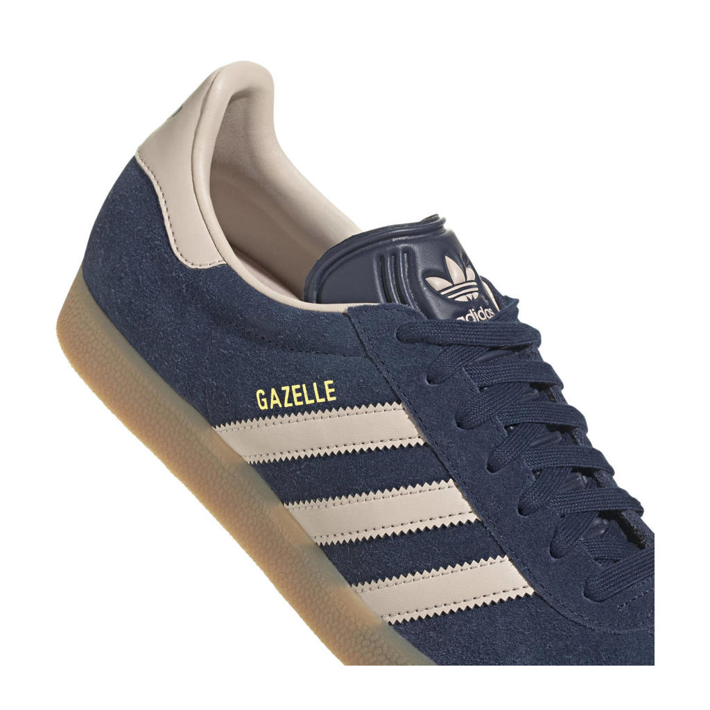 adidas Originals Gazelle sneakers donkerblauw/beige | wehkamp