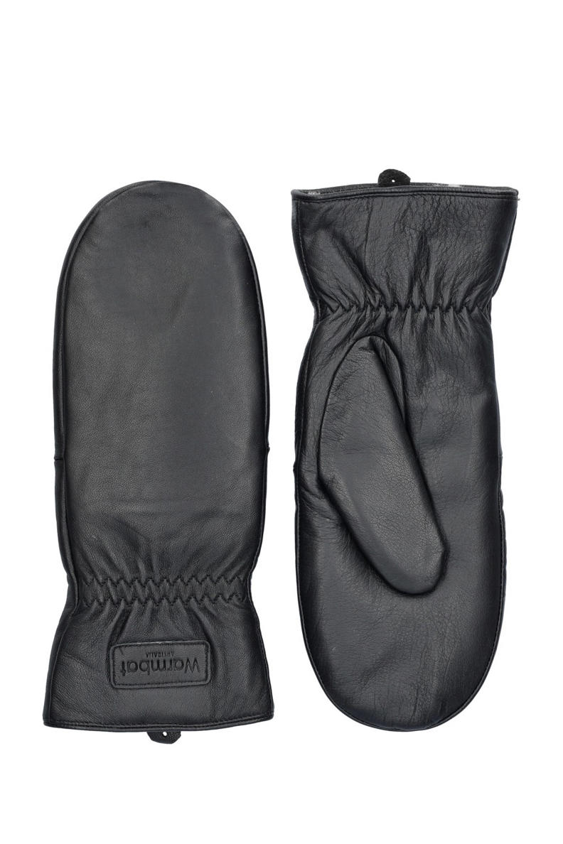 Warmbat Australia leren wanten zwart | wehkamp