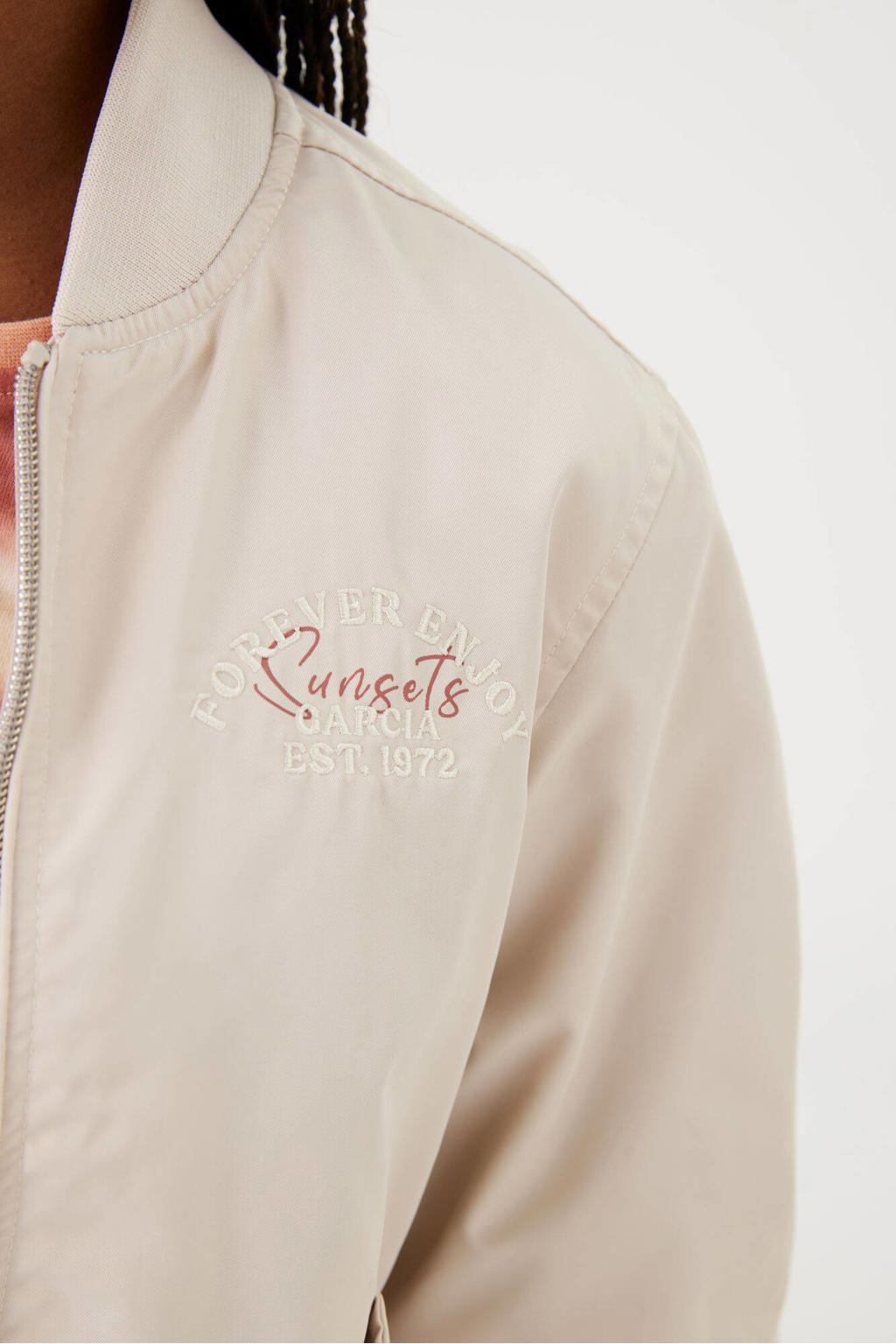 Garcia bomberjack zomer beige | wehkamp