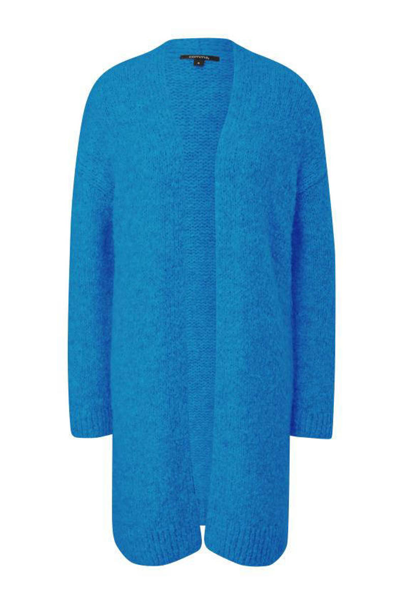 comma gebreid vest met wol blauw | wehkamp
