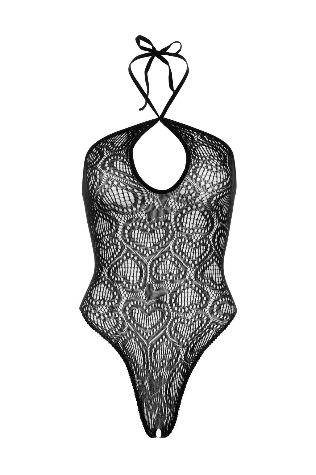 Leg Avenue fishnet stringbody zwart | wehkamp