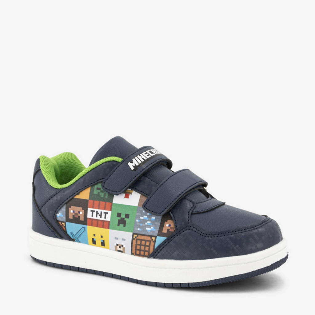 Minecraft sneakers donkerblauw | wehkamp