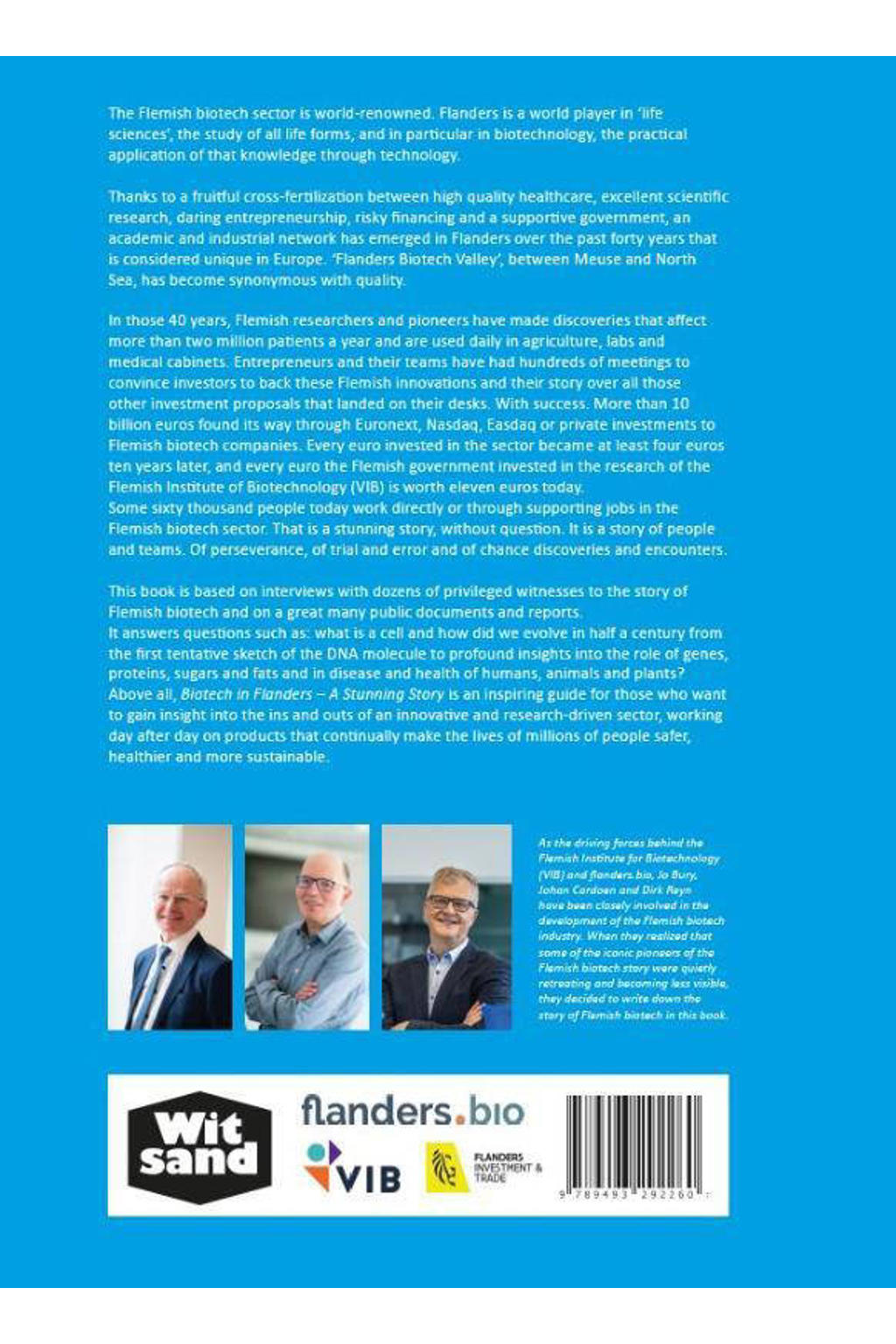 Jo Bury, Johan Cardoen en Dirk Reyn Biotech in Flanders: A Stunning ...