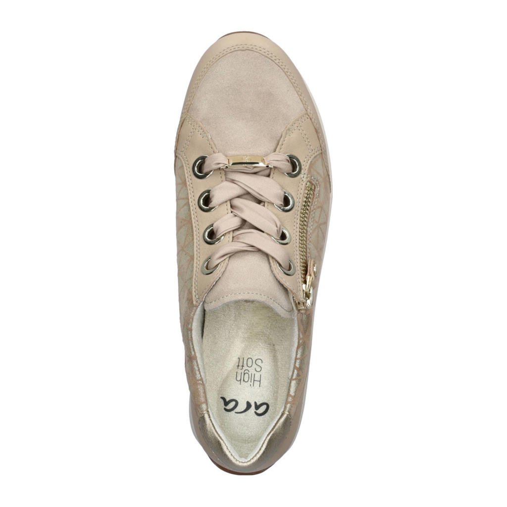 Ara Osaka HighSoft leren sneakers beige | wehkamp