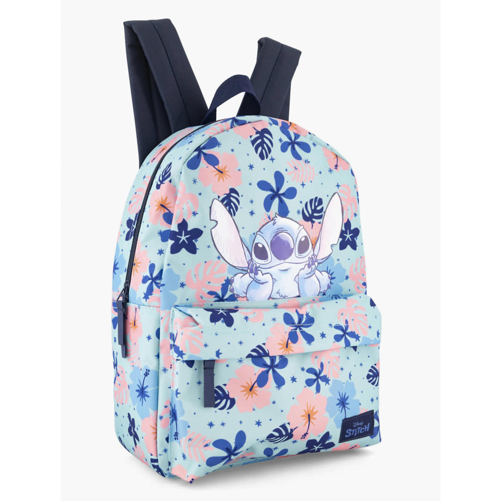 vanHaren rugzak Stitch lichtblauw/roze | wehkamp