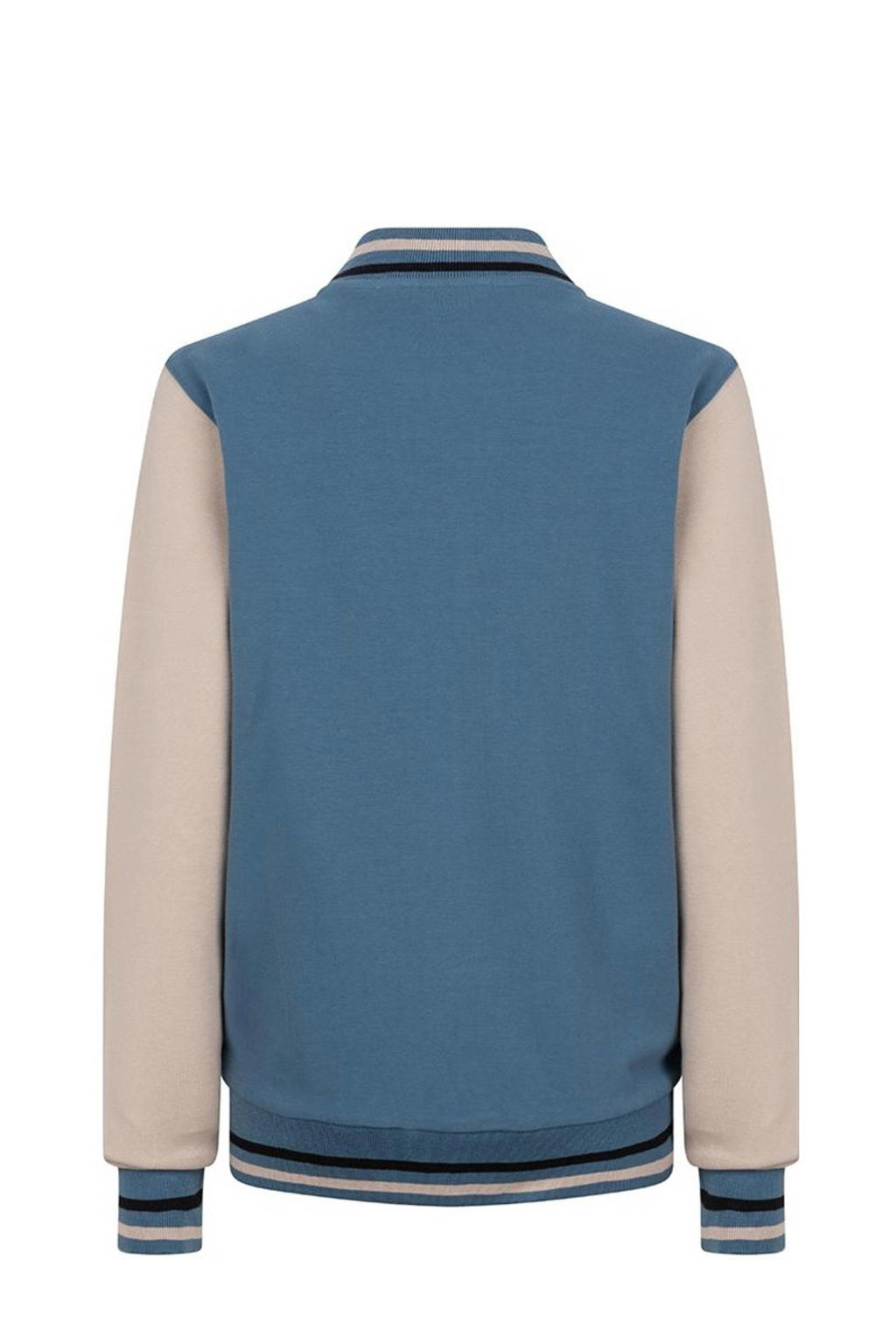 Indian Blue Jeans baseball vest blauw/ecru | wehkamp