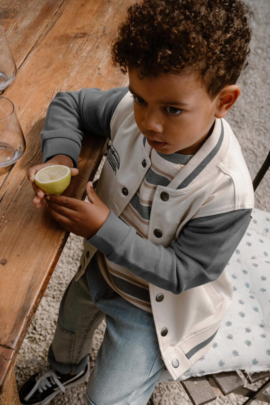 Daily7 baseball jacket groen/beige | wehkamp