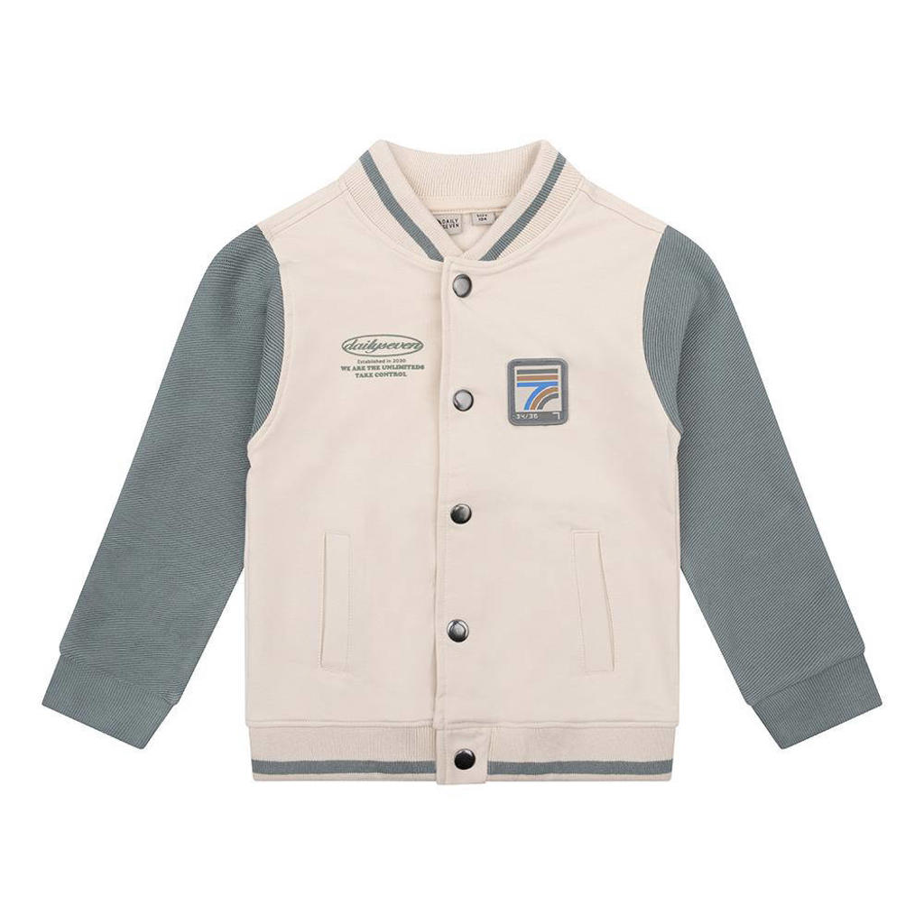 Daily7 baseball jacket groen/beige | wehkamp