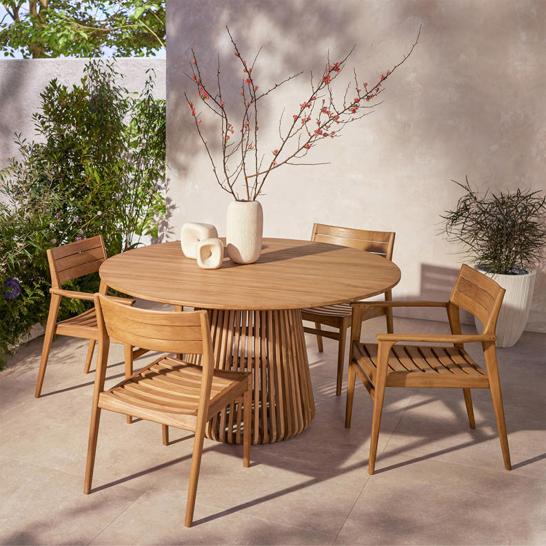 Studio LIVIT teak tuintafel Danese rond Ø140 cm | wehkamp