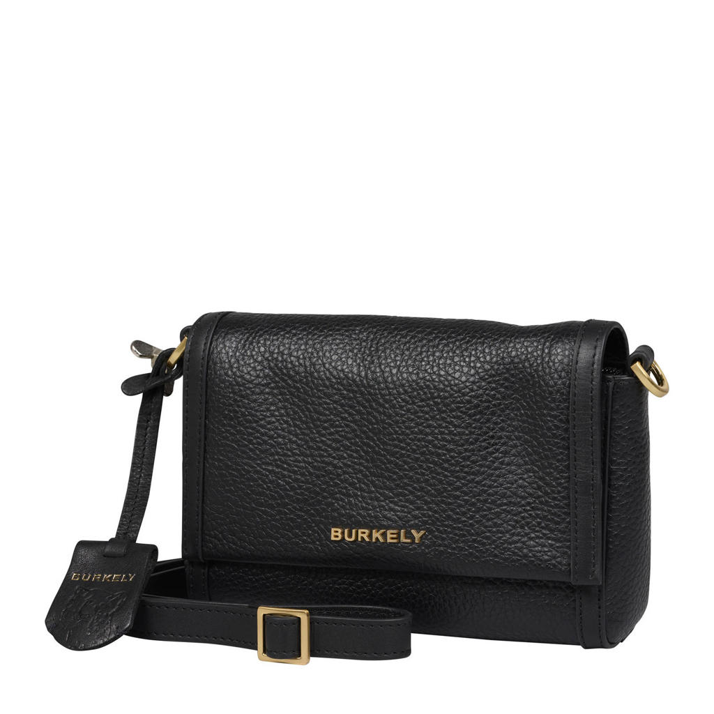 BURKELY leren crossbody tas Keen Keira zwart | wehkamp