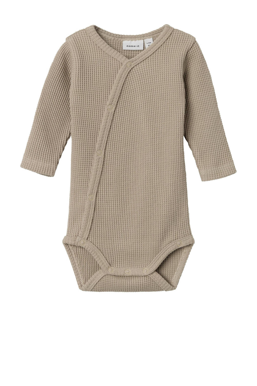 NAME IT BABY romper NBNWAFFE beige | wehkamp