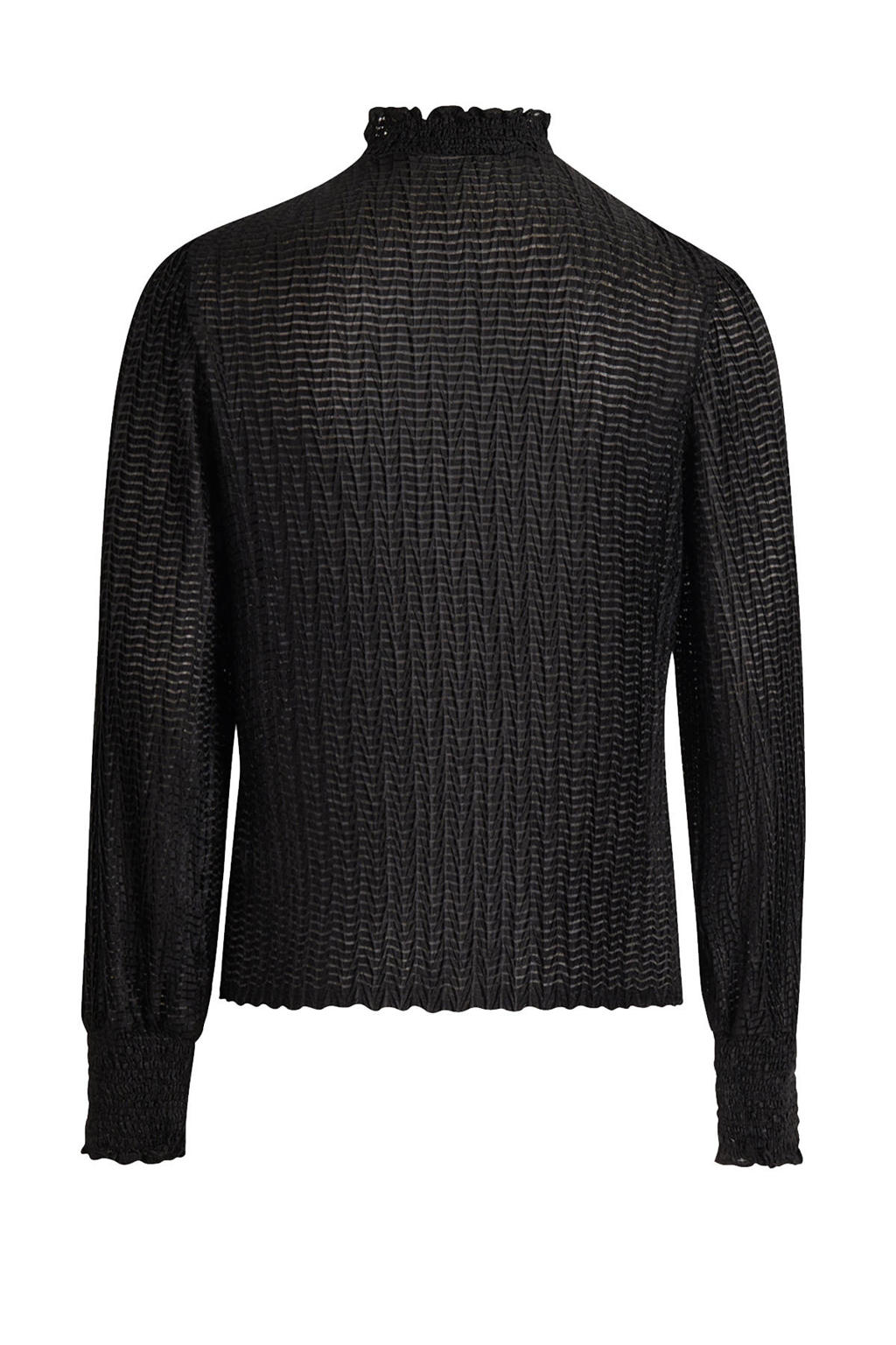 Shoeby top met ruches zwart kopen? | Morgen in huis | wehkamp