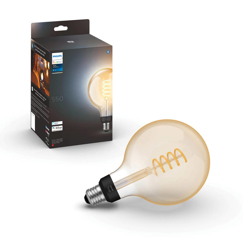 Philips Hue filament globelamp G125 - warm tot koelwit licht - 1-pack - E27 | wehkamp
