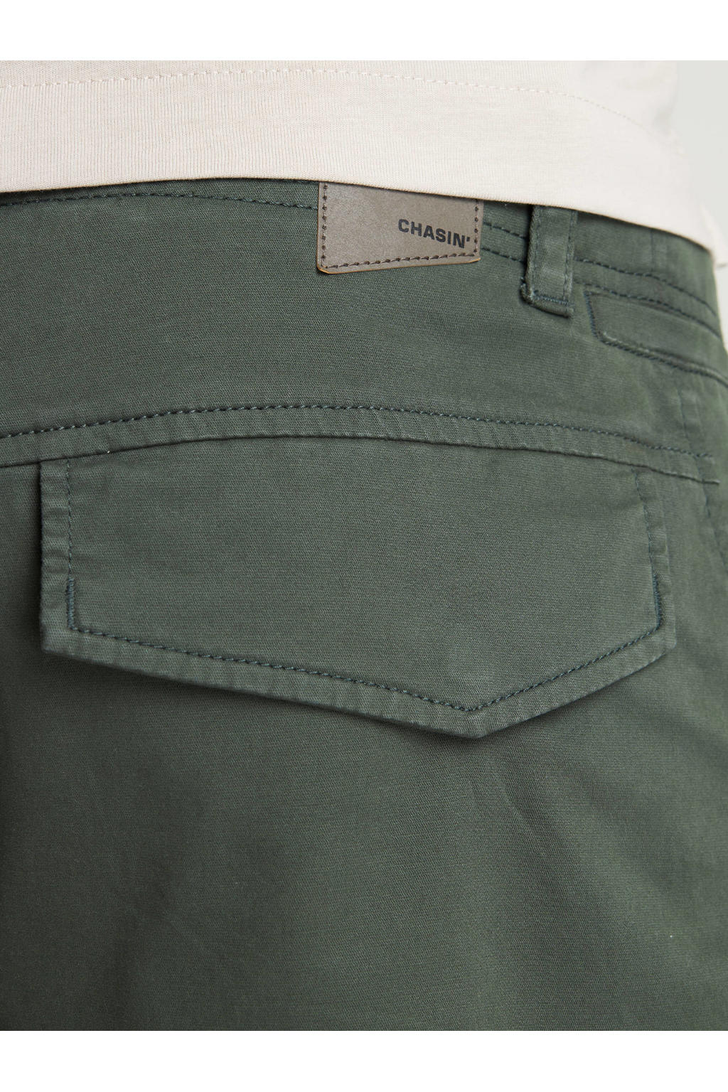 CHASIN' regular fit cargo short RIOT S. GAMMA met logo donkergroen ...