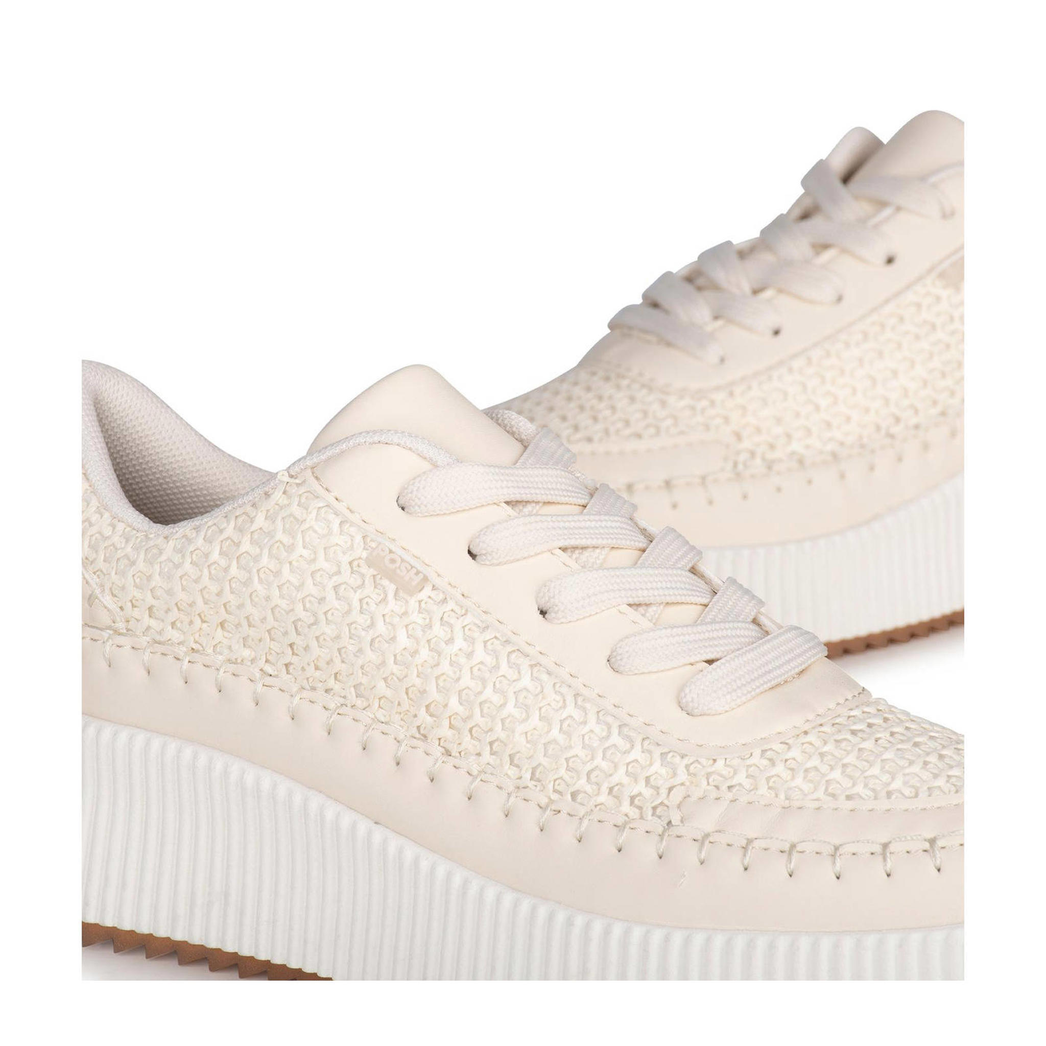 POSH by Poelman Coco sneakers beige | wehkamp