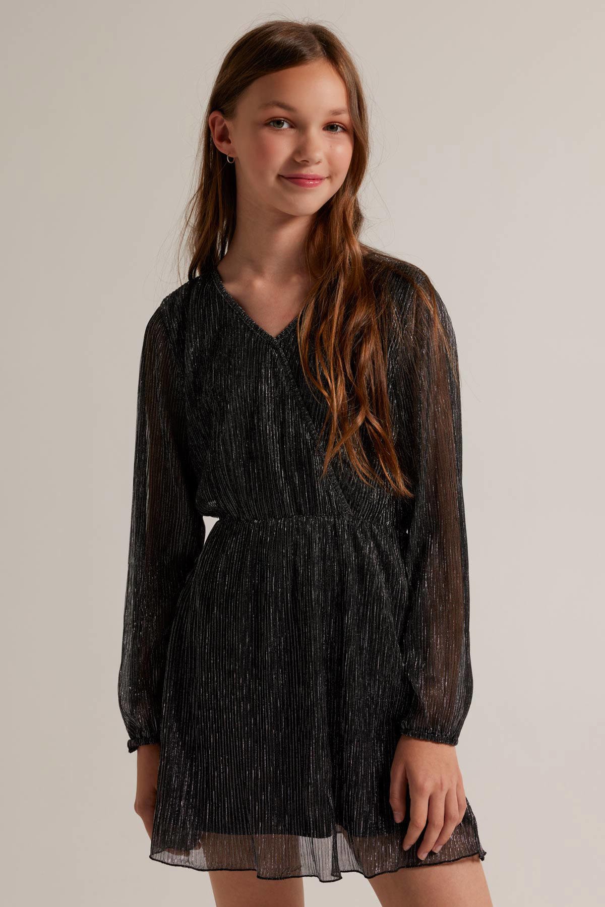 America Today jurk Daelin X zwart/zilver | wehkamp