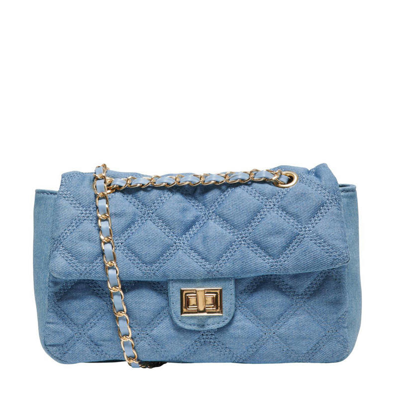 ONLY denim crossbody tas ONLFLORENCE blauw | wehkamp