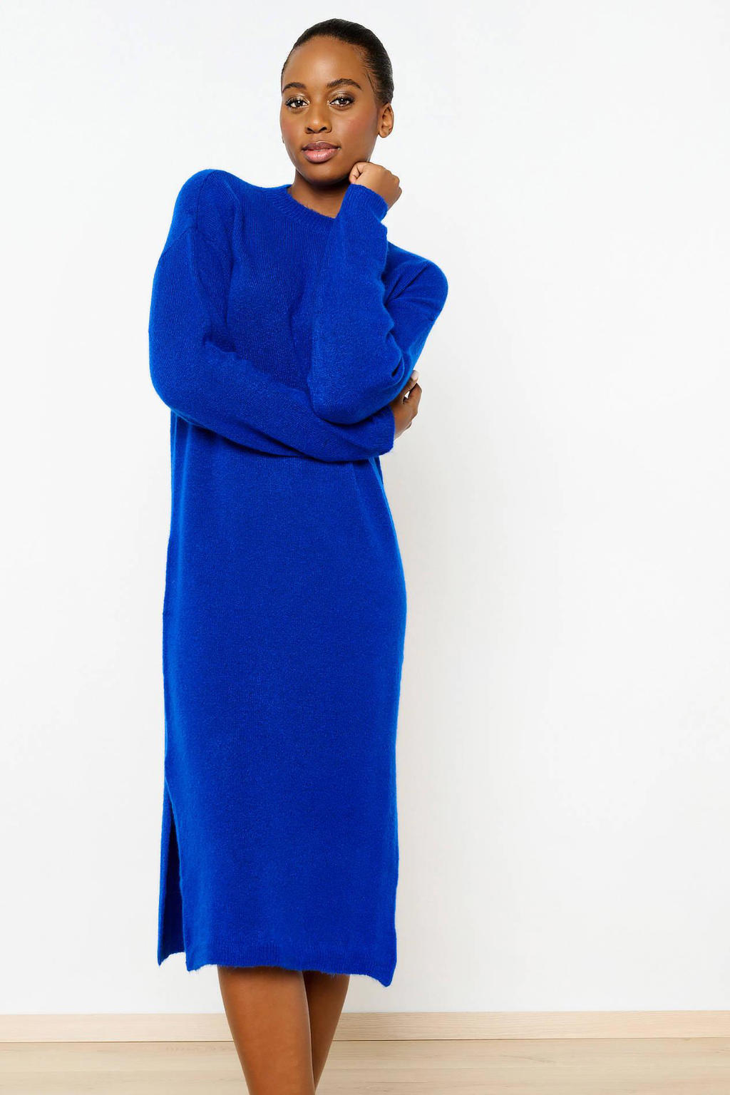 LOLALIZA gebreide jurk blauw kopen? | Morgen in huis | wehkamp