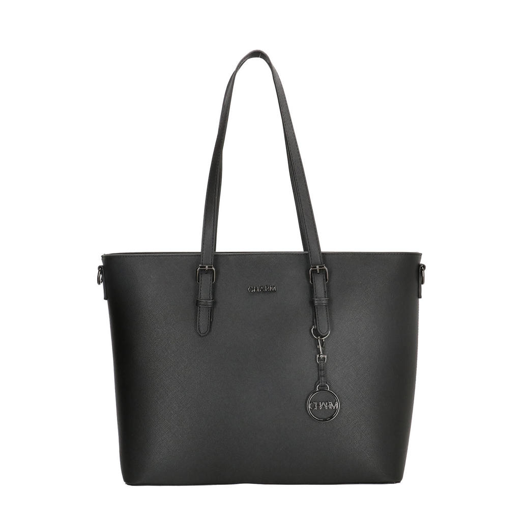 Charm London shopper Birmingham zwart | wehkamp
