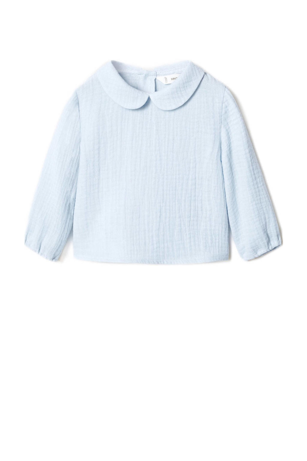 Mango Kids baby blouse lichtblauw | wehkamp
