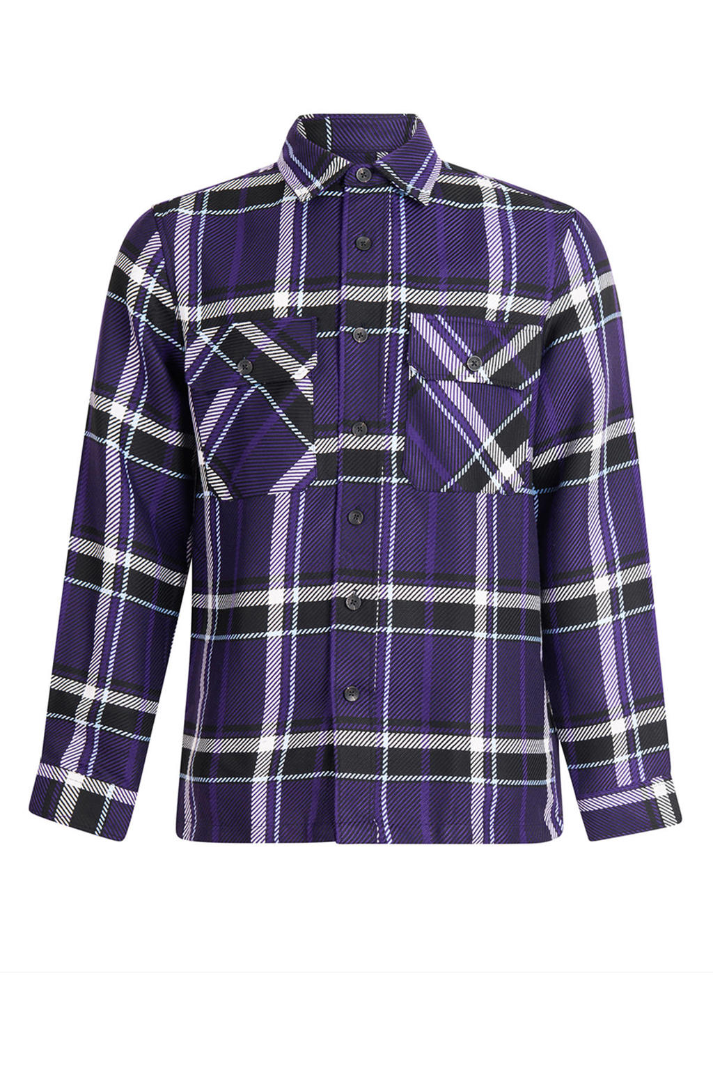 Shoeby geruit regular fit overshirt paars | wehkamp