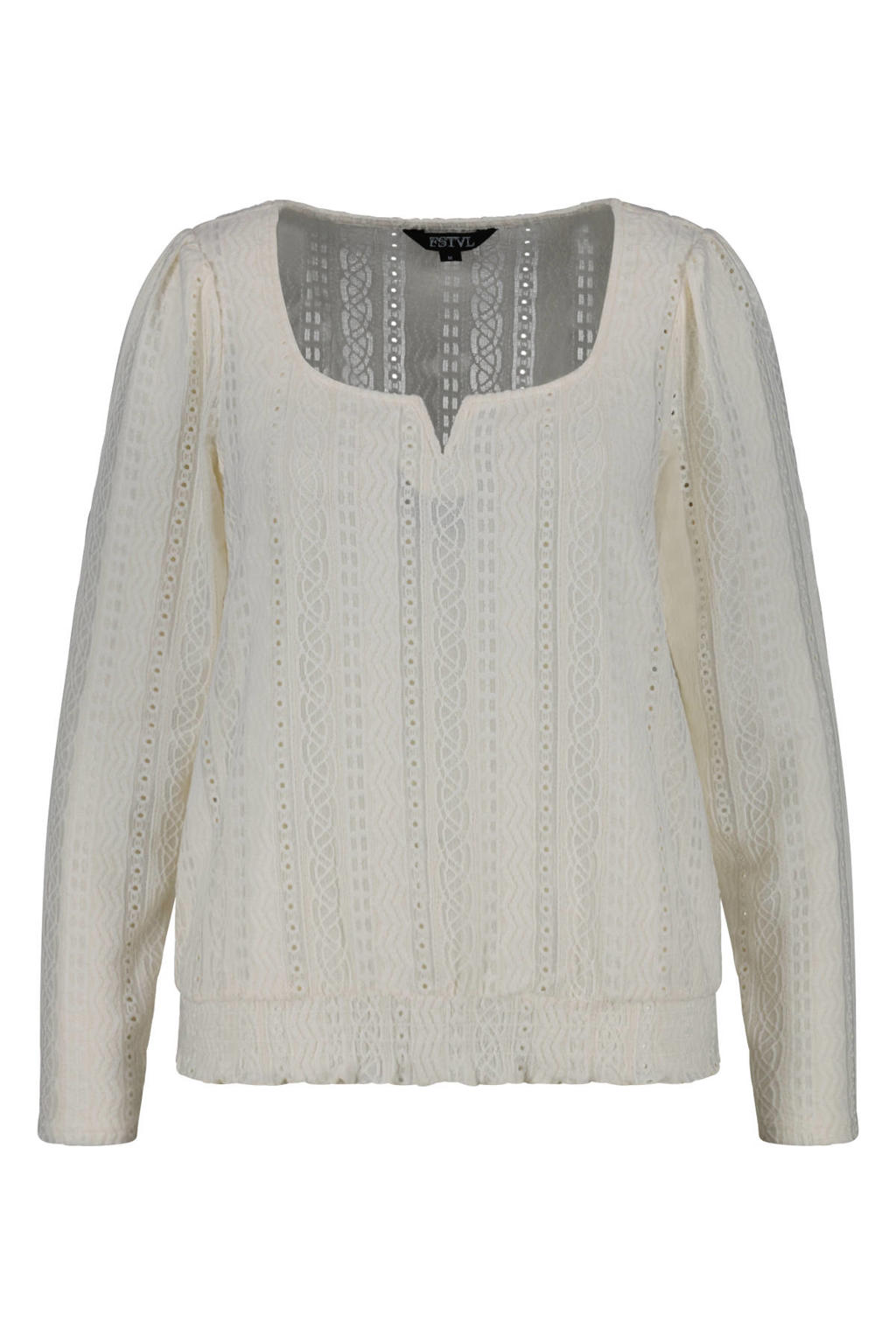 MS Mode geweven blousetop creme | wehkamp