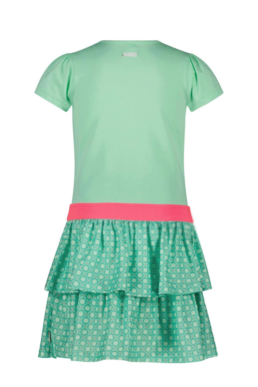 B.Nosy jurk met all over print mintgroen/felroze | wehkamp