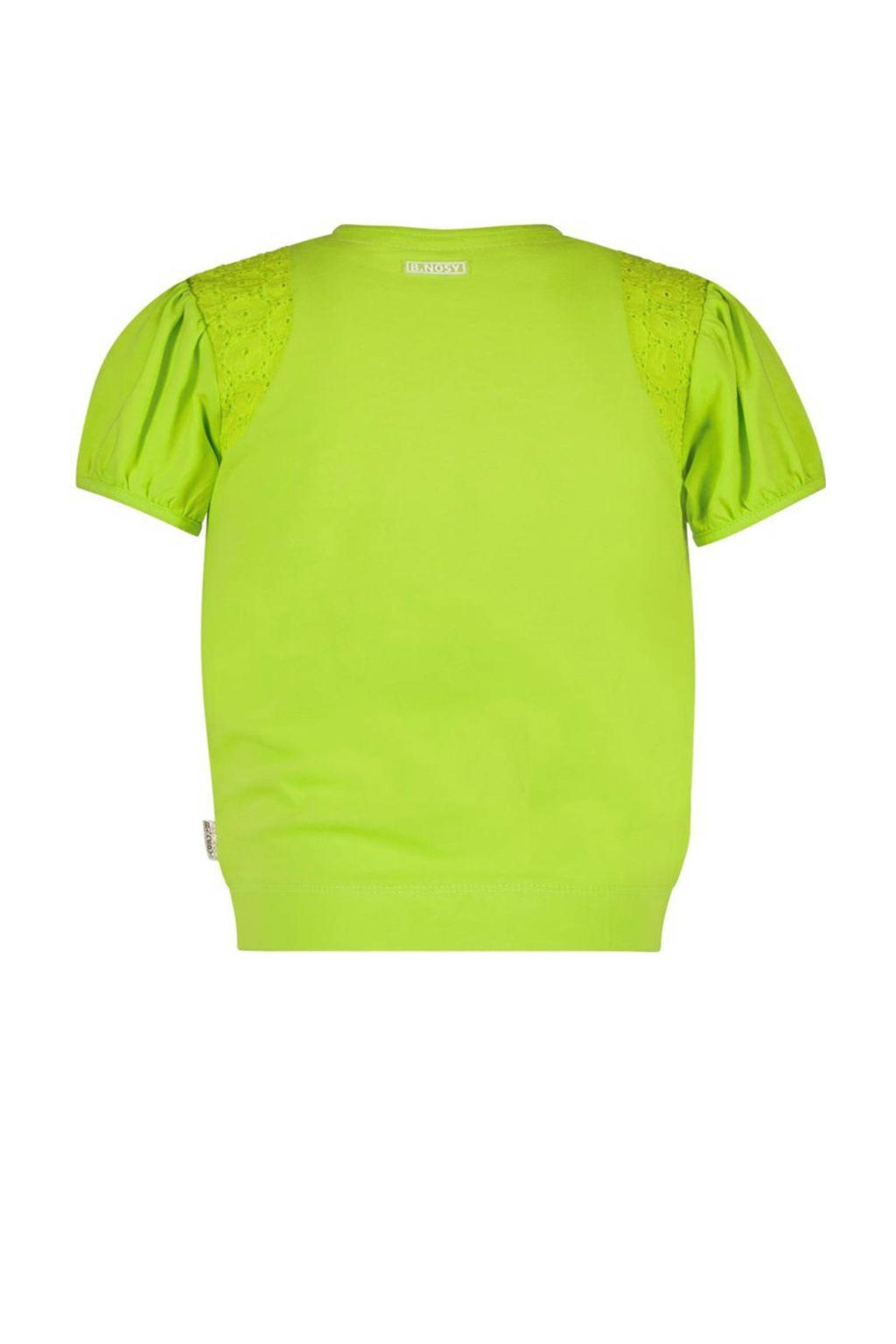 B.Nosy T-shirt met printopdruk gifgroen | wehkamp