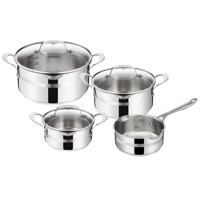 Jamie Oliver by Tefal Cook Smart pannenset (4-delig) (Ø16 + Ø16 + Ø20 ...